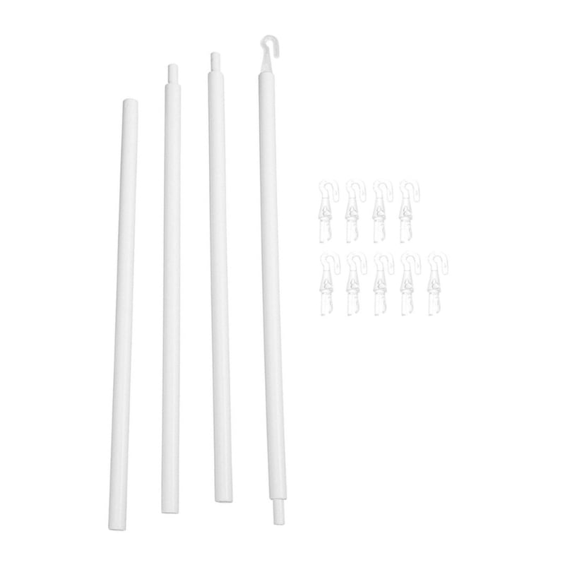 Window Shade Pull Rod,Vertical Blind Wand Plastic White for Vertical ...