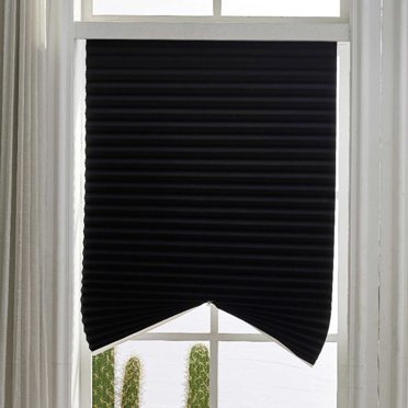 2 Pack Window Shades - Blackout Pleated Paper Half Shades for Indoor ...
