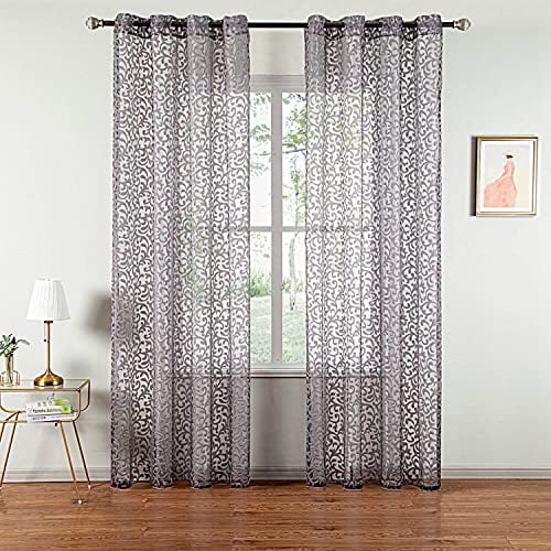Dolce Mela Sheer Curtain Grommet Panel, Tall 60x100 - Walmart.com