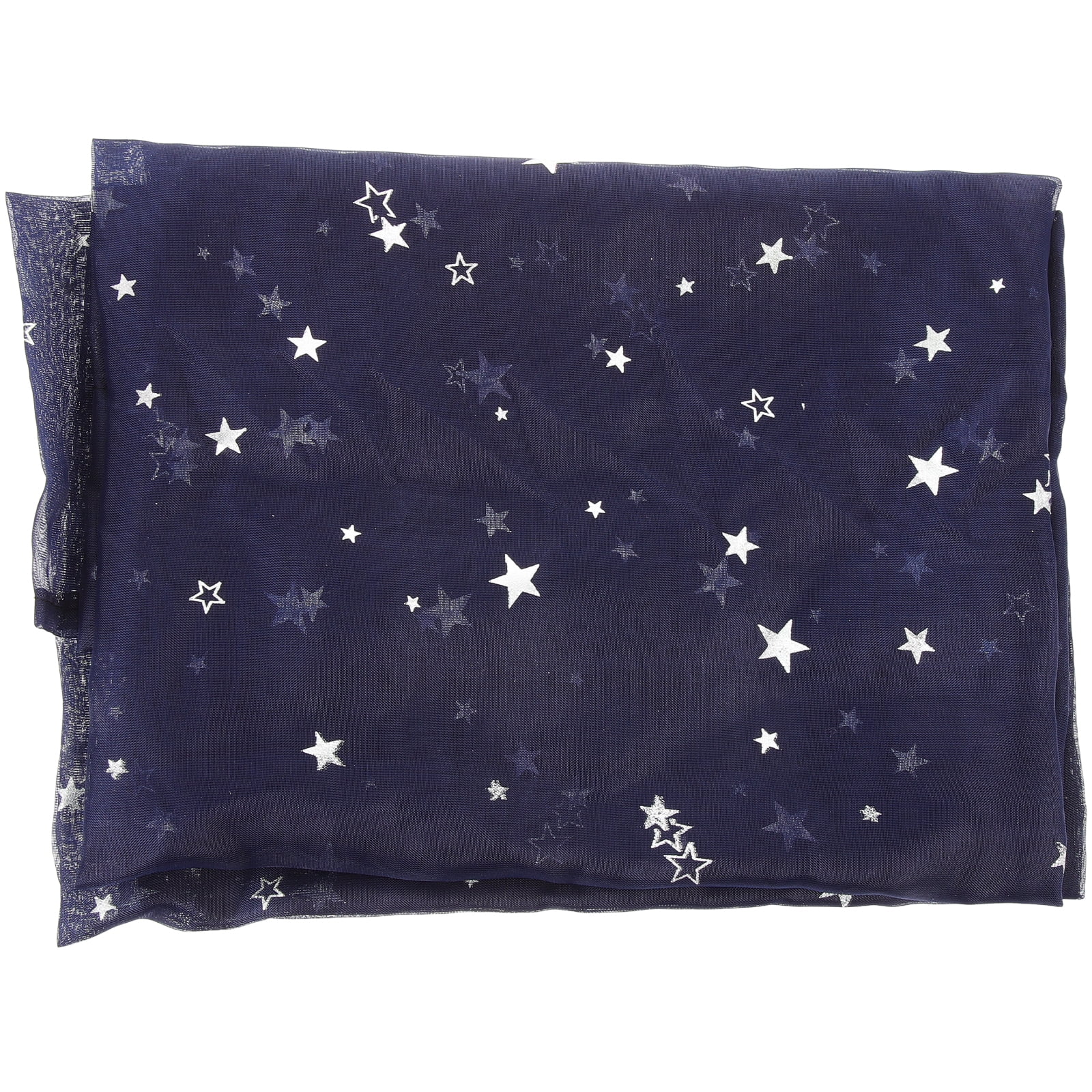 Window Sheer Stickers for Kids Curtain Panel Blue Voile Glitter Child ...