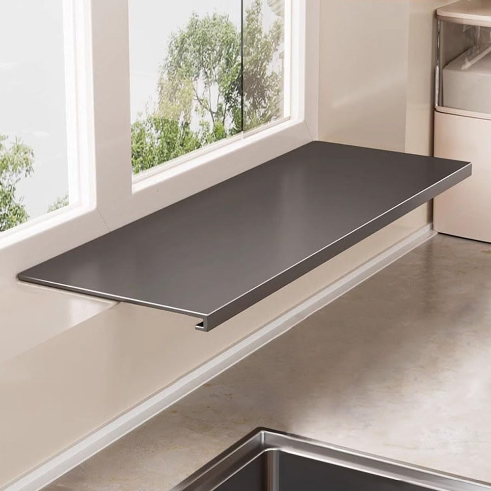 Window Sill Extender Plate, 15.8inch Carbon Steel Storage Shelf, Heavy ...