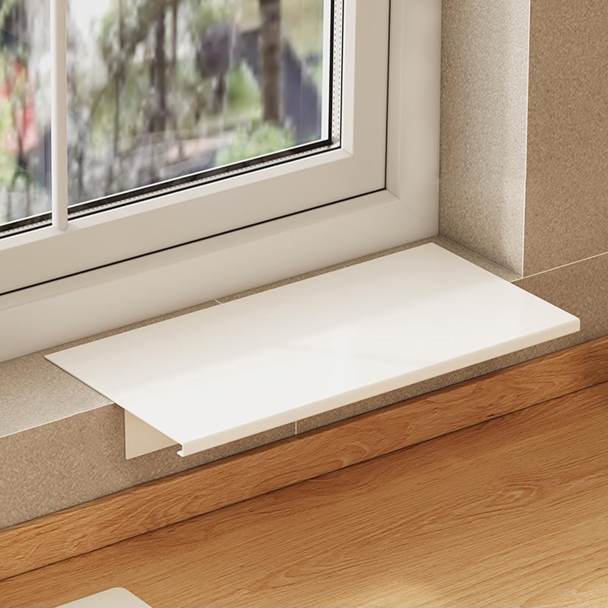Window Sill Extender Plate, 15.8inch Carbon Steel Storage Shelf, Window ...