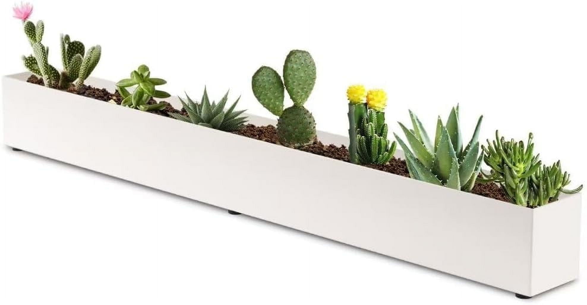 Window Sill Planter Box Trough Rectangle Planter Long Window Planters ...