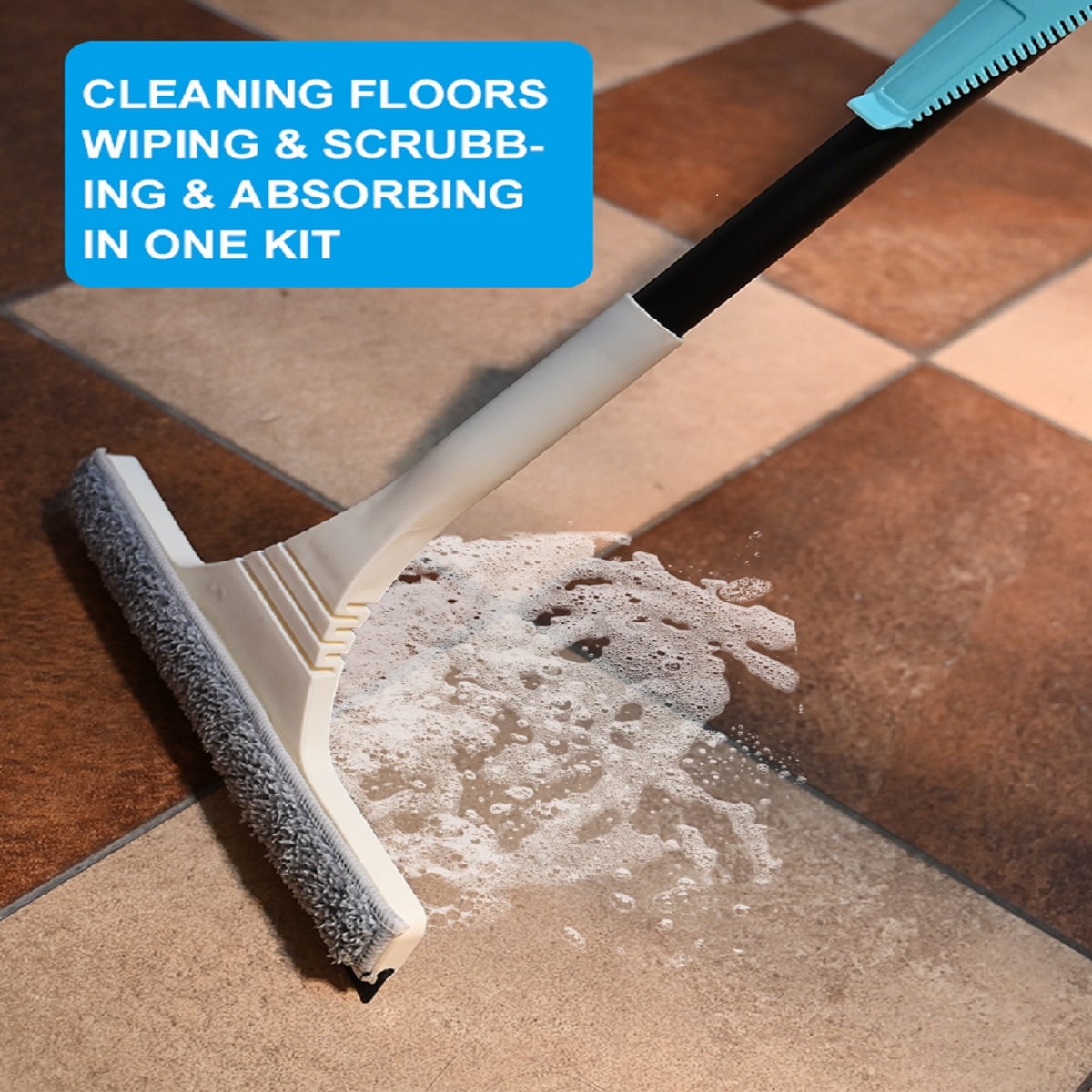 Window Squeegee, 2 in 1 Window Squeegee Cleaner Tool with 61 inch ...