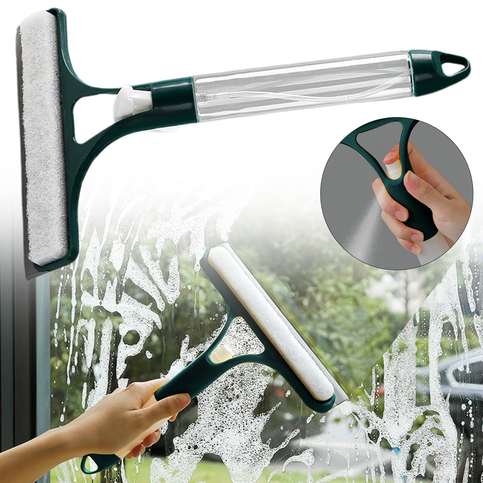 Window Squeegee,2025 New Model Window Squeegee Spray Tool with Spray ...