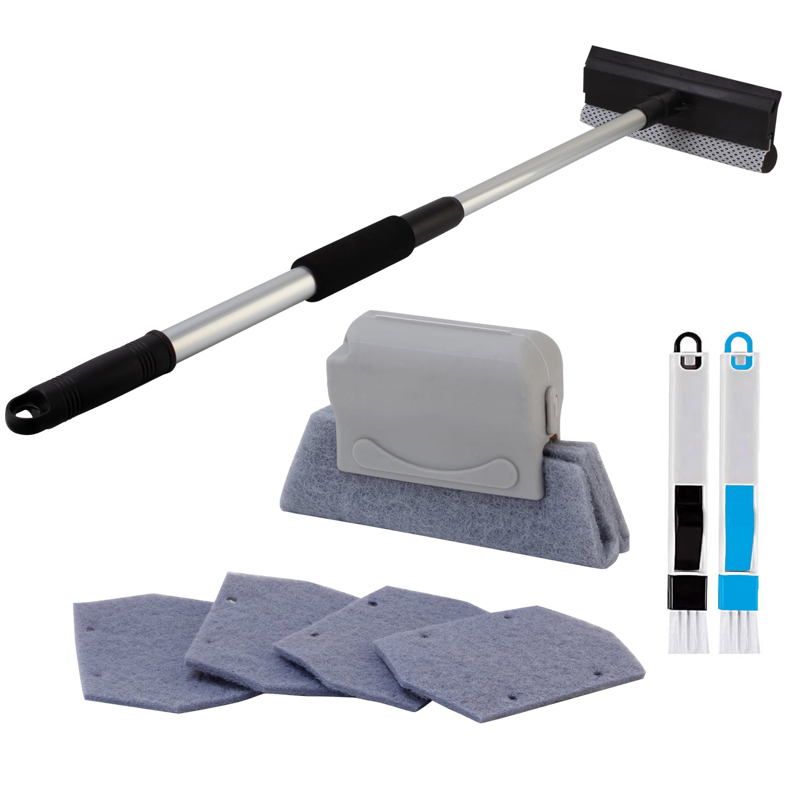 Window Squeegee & Groove Gap Cleaning Brush Tool Sets - 17.7"-30" Long ...