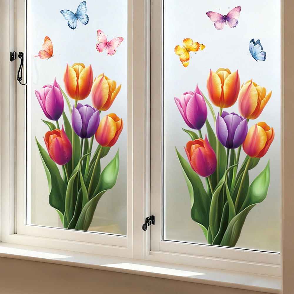 Window Static Cling Decal Sticker Double-Sided for Large Glass Car ...