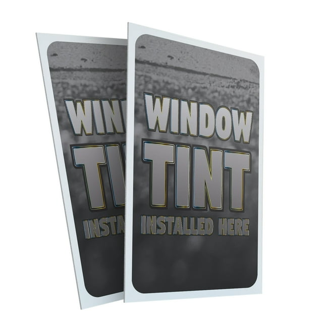 Window Tint (2-PACK) 24" x 36" Plastic Signs | Sign Insert 4mm ...
