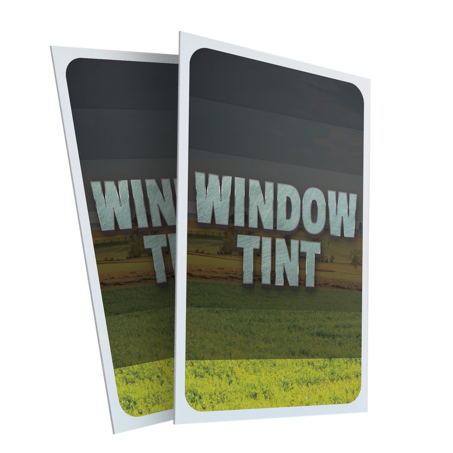 Window Tint (2-PACK) 24" x 36" Plastic Signs | Sign Insert 4mm ...