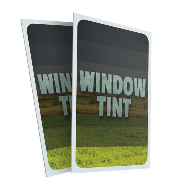 Window Tint (2-PACK) 24" x 36" Plastic Signs | Sign Insert 4mm ...