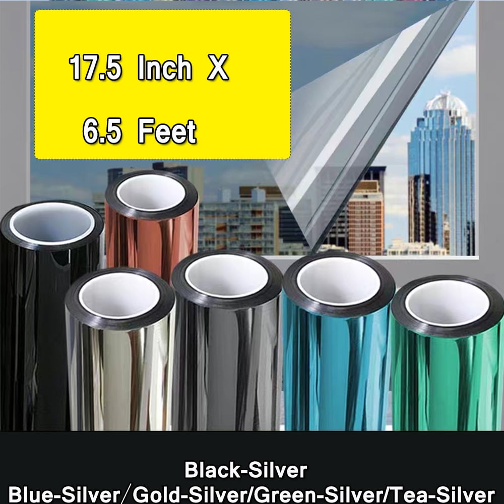 Window Tint One Way Window Film Sun Blocking Non-Adhesive Heat Control ...