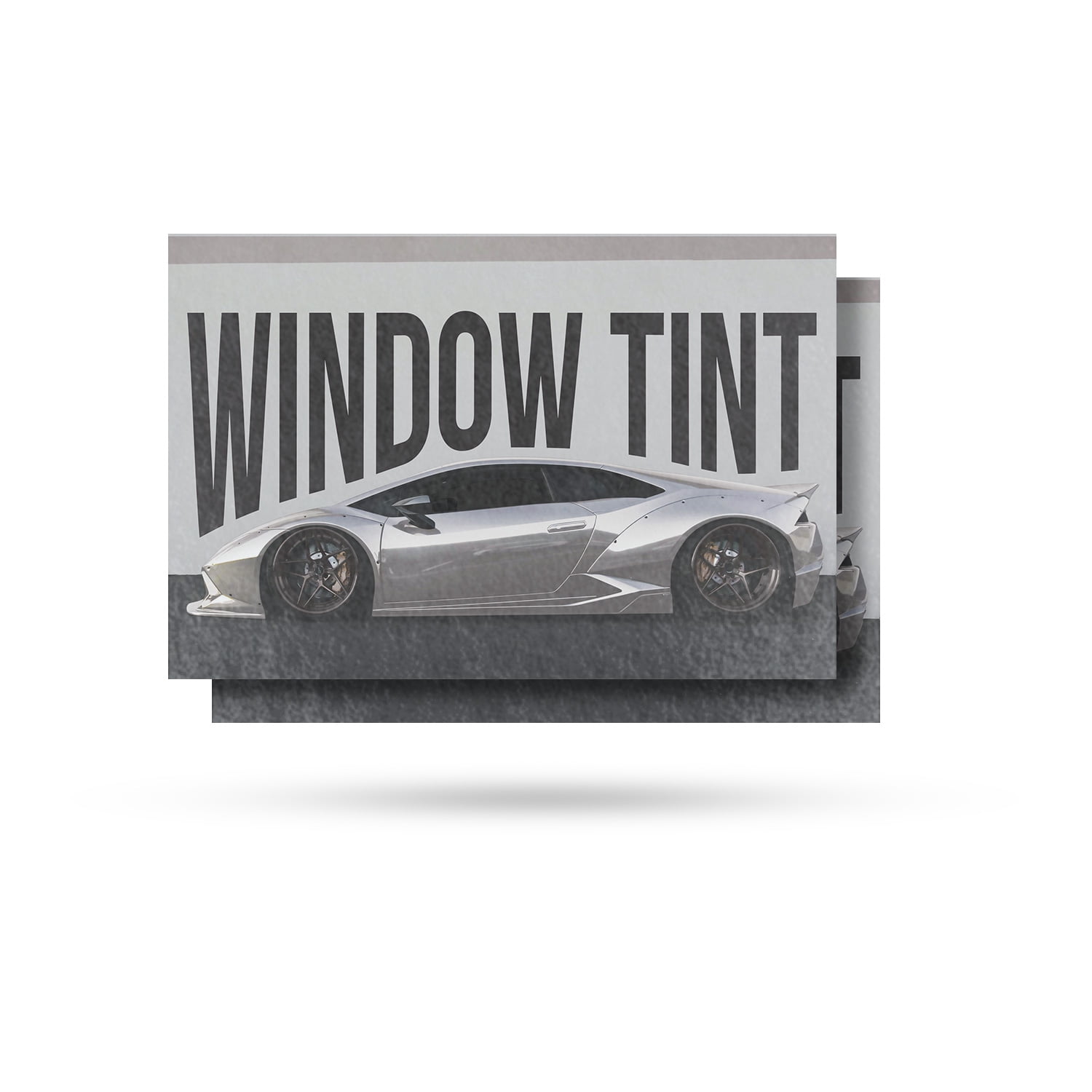 Window Tint Vinyl Decal 2 Pack of 24 Inch x 36 Inch Weatherproof Heavy ...