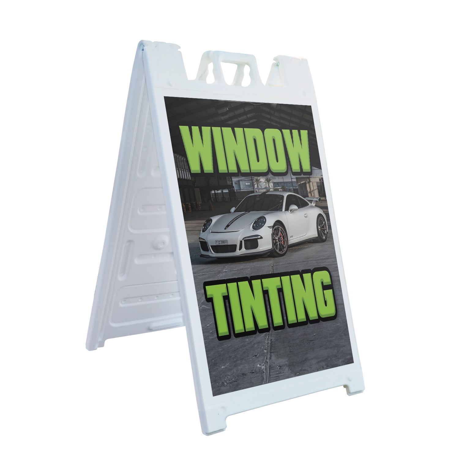 Window Tinting 24" x 36" Double Sided A-Frame Sidewalk Sign Includes 2 ...