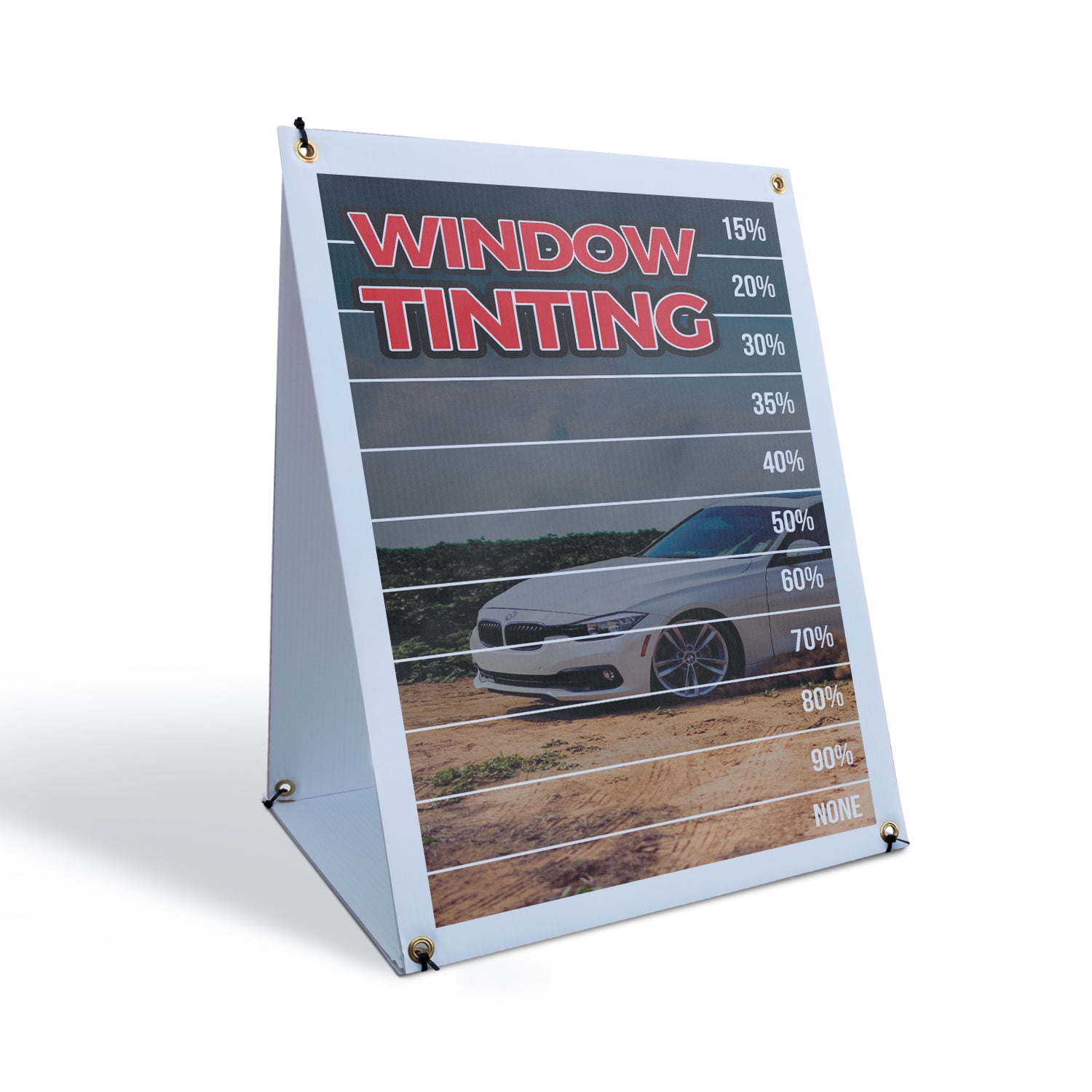 Window Tinting Percentage Sidewalk Sign 24 Inch x 36 Inch A-Frame ...