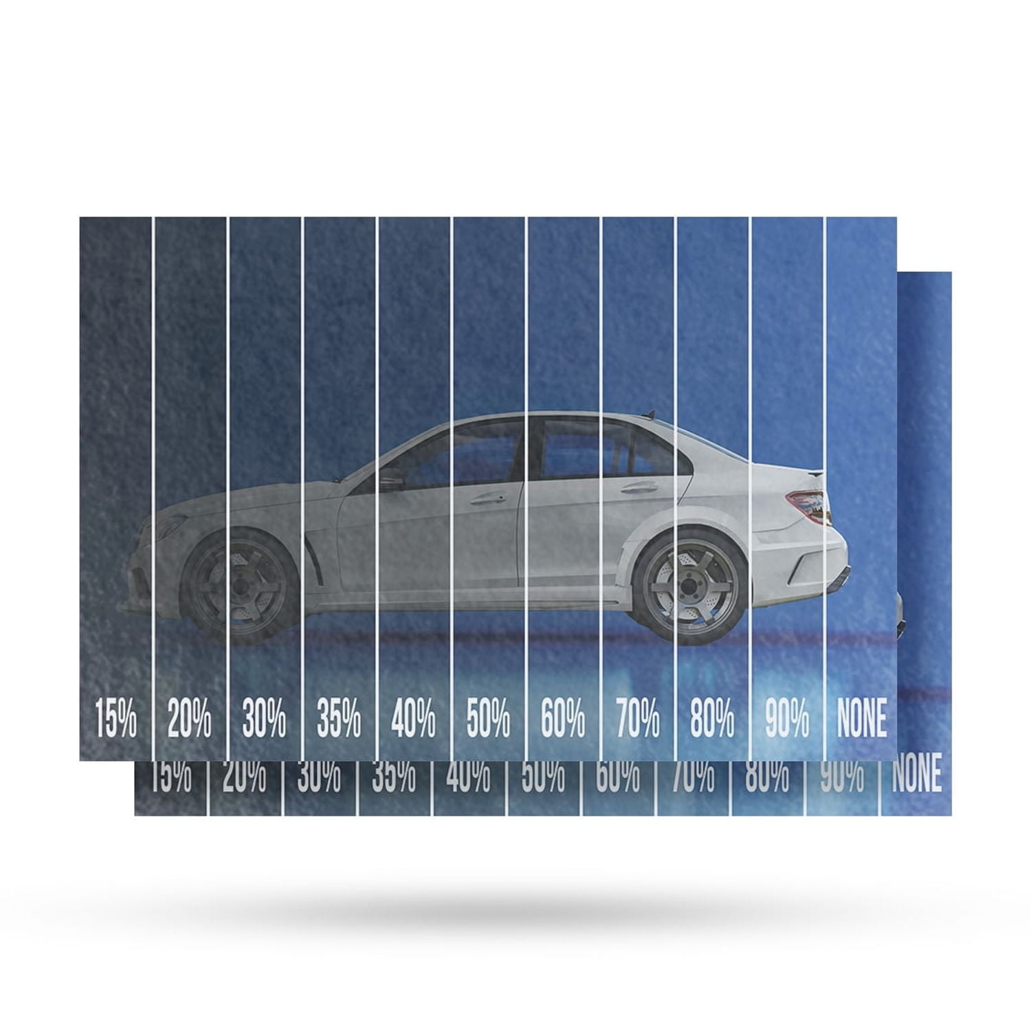 Window Tinting Percentage Vinyl Decal 2 Pack of 12 Inch x 16 Inch ...