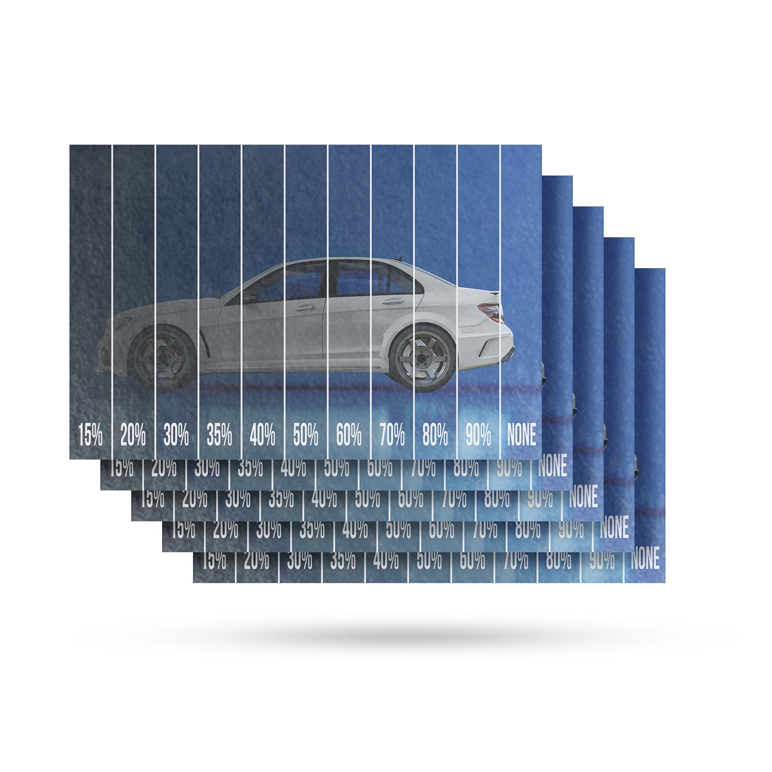 Window Tinting Percentage Vinyl Decal 5 Pack of 24 Inch x 36 Inch ...