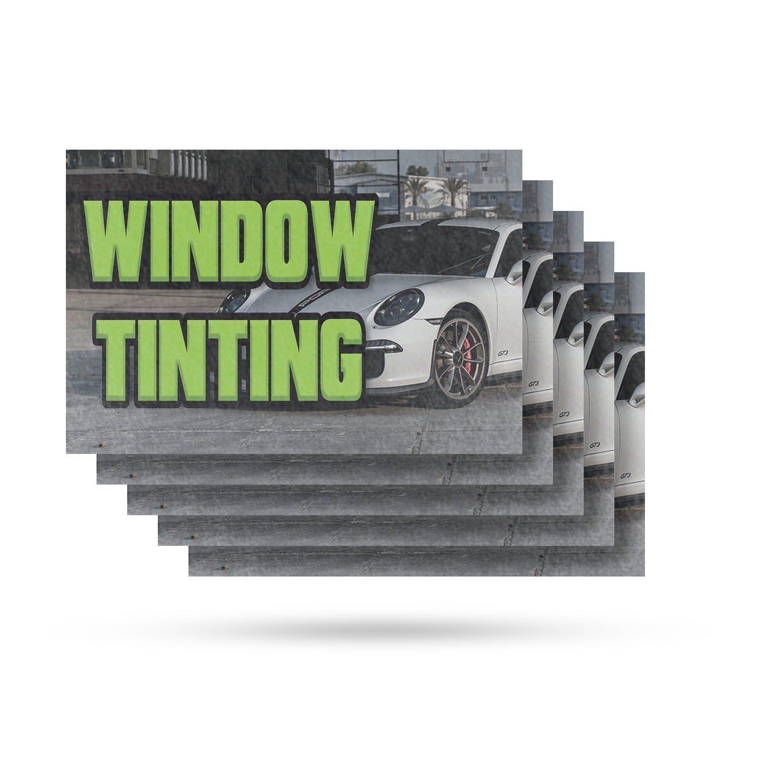 Window Tinting Vinyl Decal 5 Pack of 12 Inch x 16 Inch Weatherproof ...
