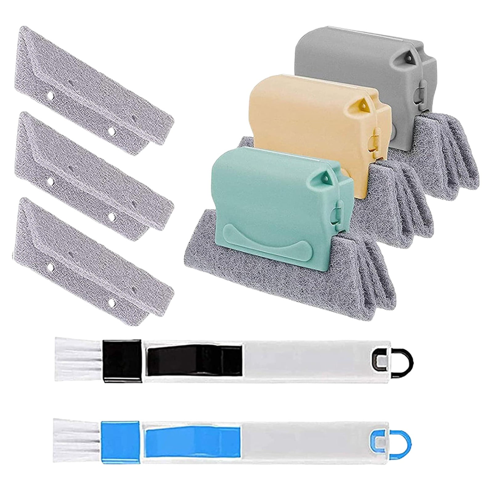 Window Track Cleaner Tool Set, 8 Pcs Magic Window Sill Cleaning Tools ...