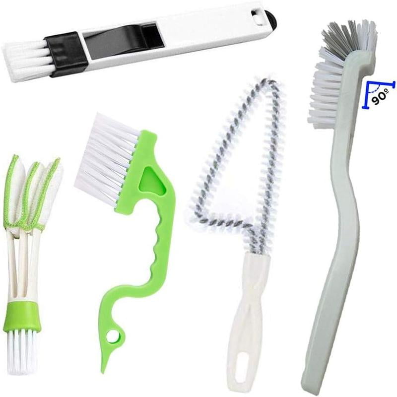 Window Track Cleaning Brush Kit - 5 Pack Multifunctional Handheld ...