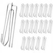 Stainless Steel 75-Pack Traverse Pleater 4-Prong Curtain Pleat Clips ...