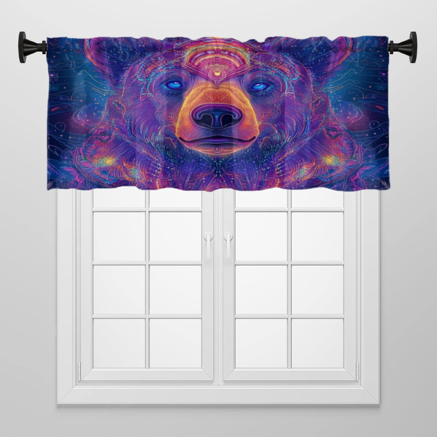 Window Treatment Tiers Solid Short Curtain for Small Window Bedroom 52 ...