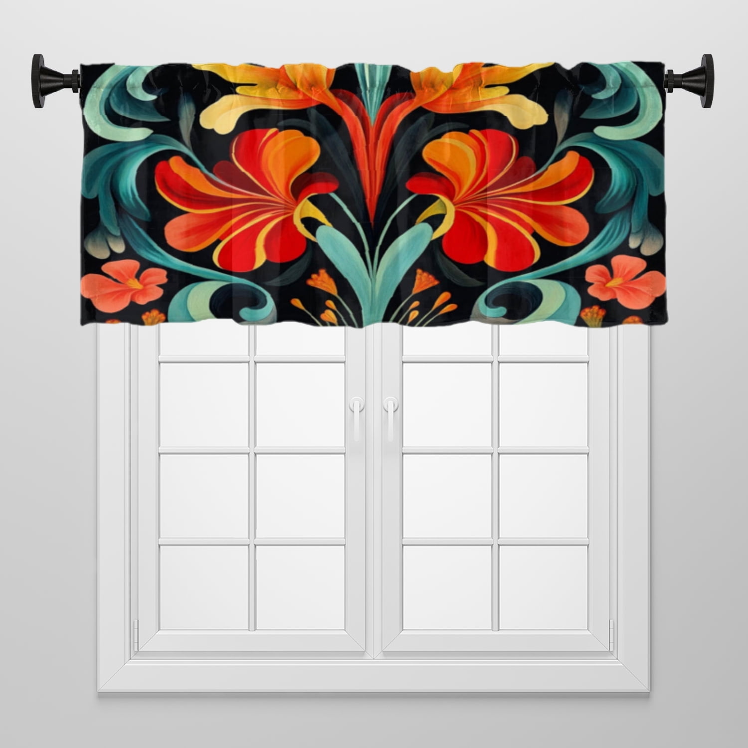 Window Treatment Tiers Solid Short Curtain for Small Window Bedroom 52 ...