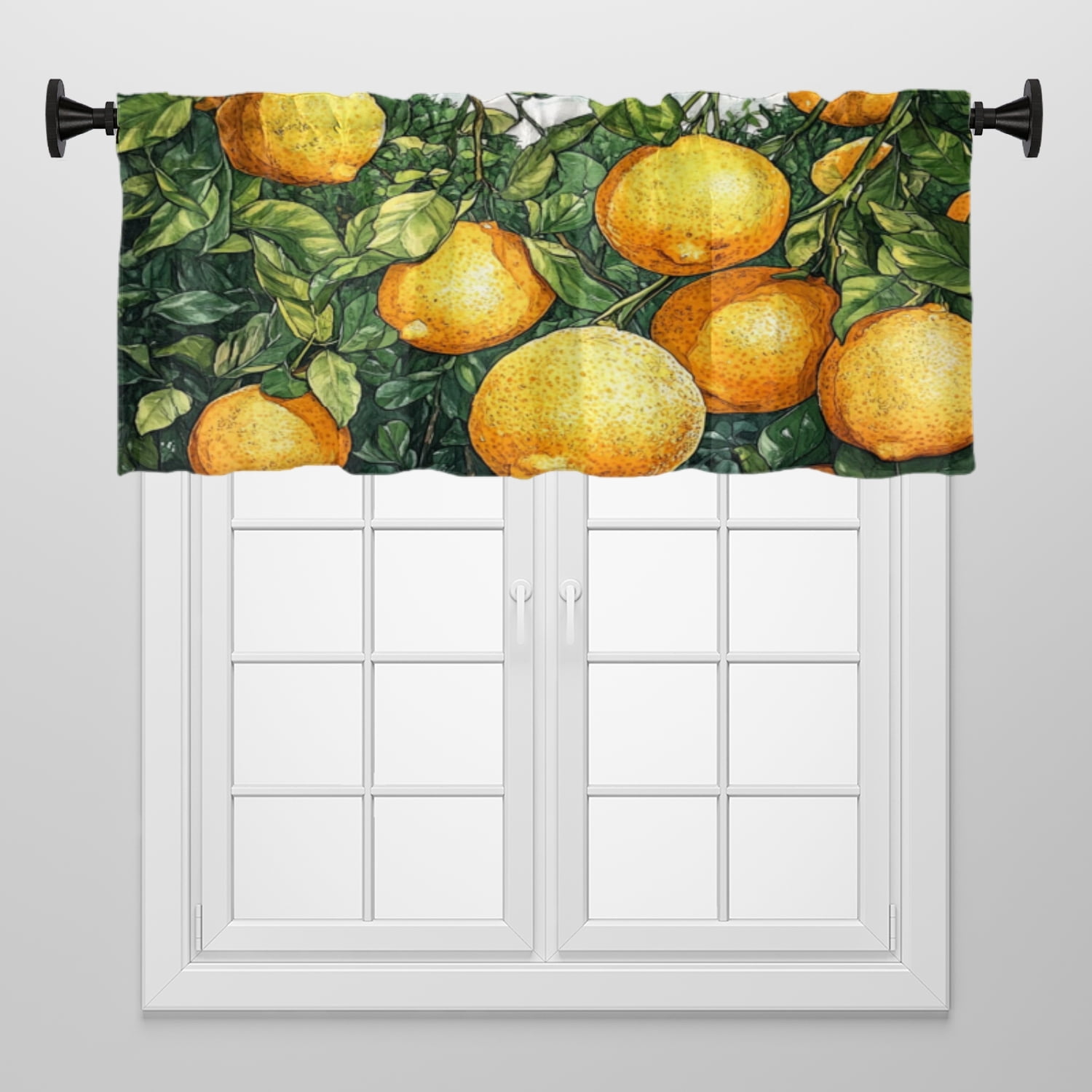 Window Treatment Tiers Solid Short Curtain for Small Window Bedroom 52 ...