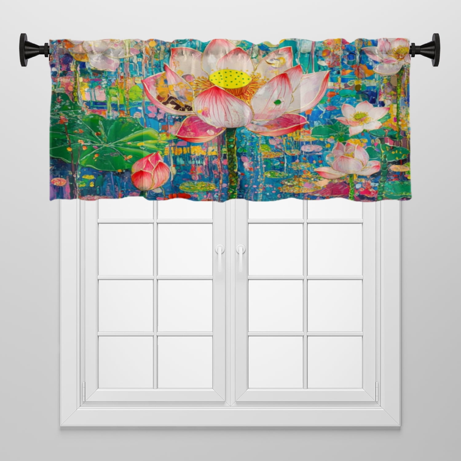 Window Treatment Tiers Solid Short Curtain for Small Window Bedroom 52 ...