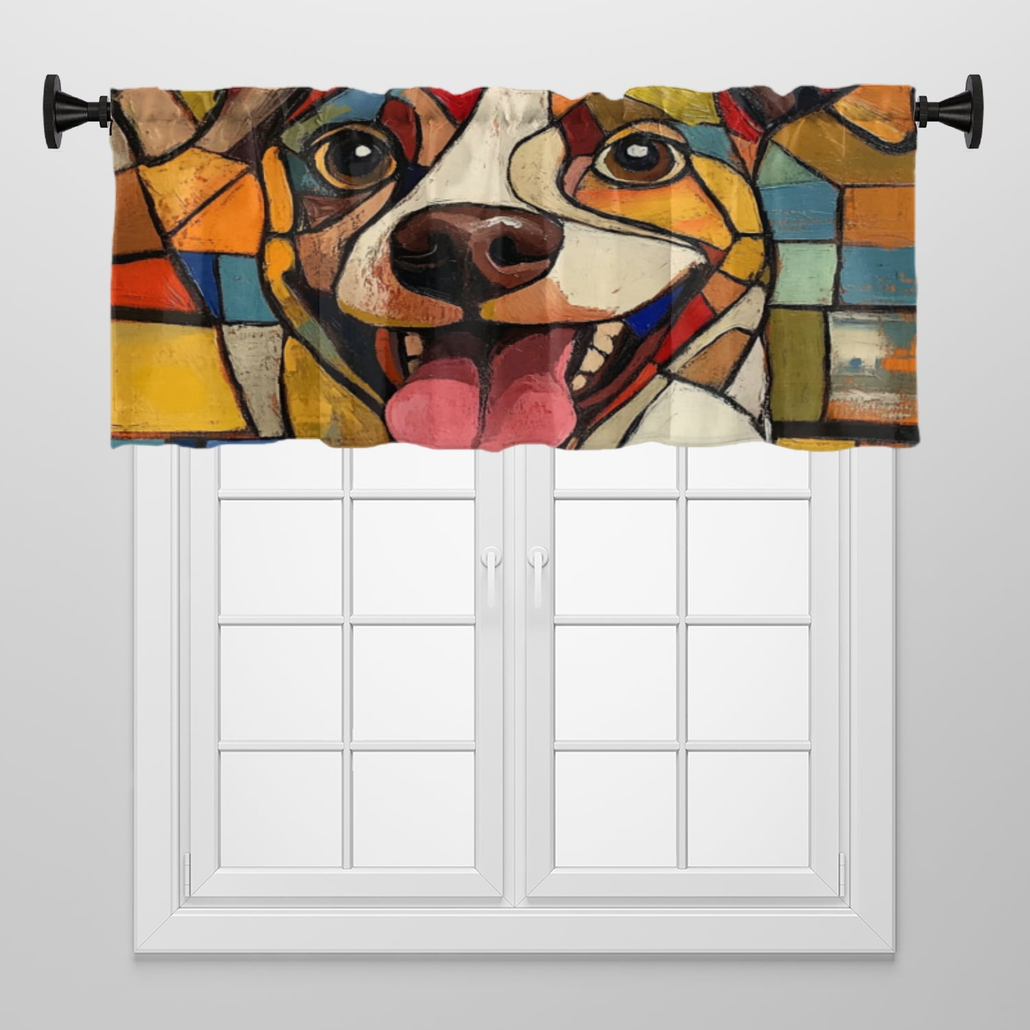 Window Treatment Tiers Solid Short Curtain for Small Window Bedroom 52 ...