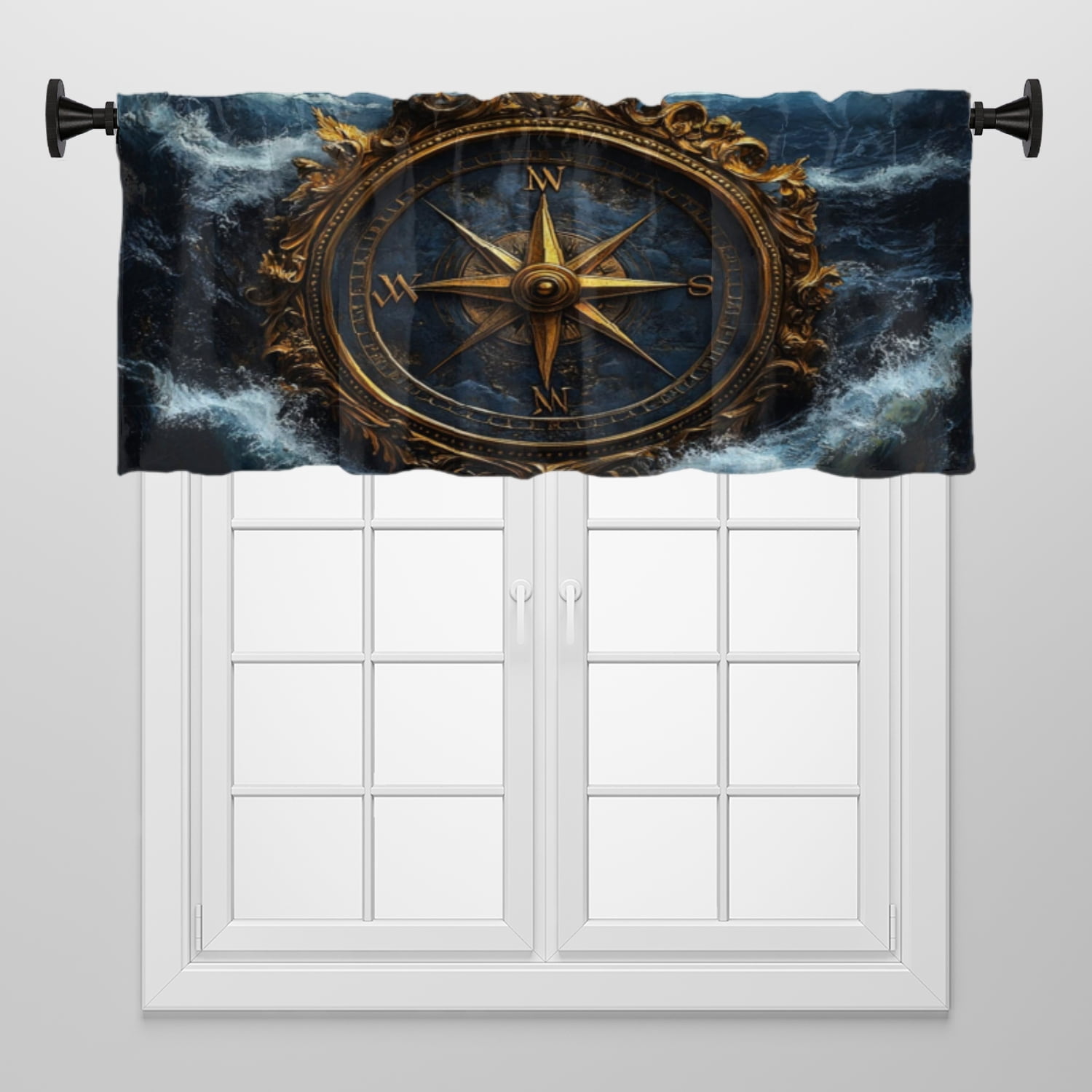 Window Treatment Tiers Solid Short Curtain for Small Window Bedroom 52 ...