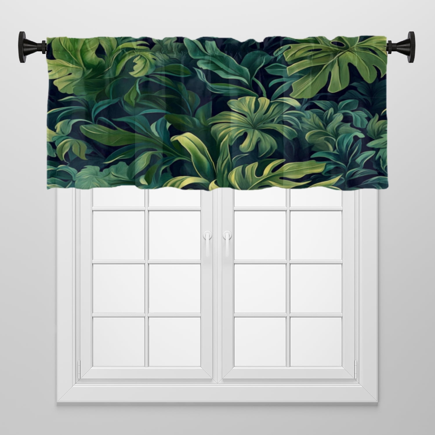 Window Treatment Tiers Solid Short Curtain for Small Window Bedroom 52 ...