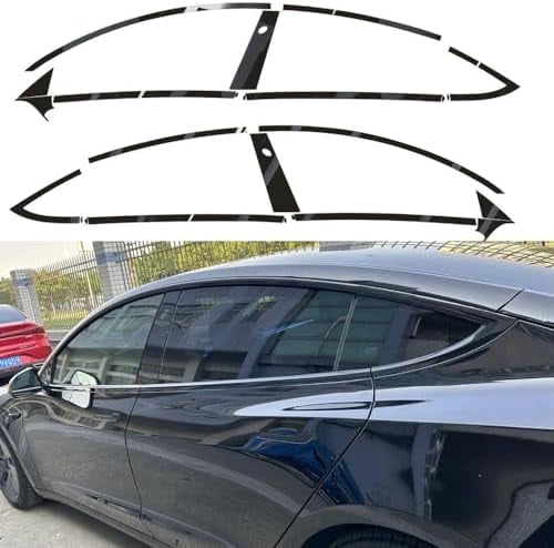 Window Trim Chrome Delete Blackout Overlay Pre-Cut Vinyl for Tesla ...