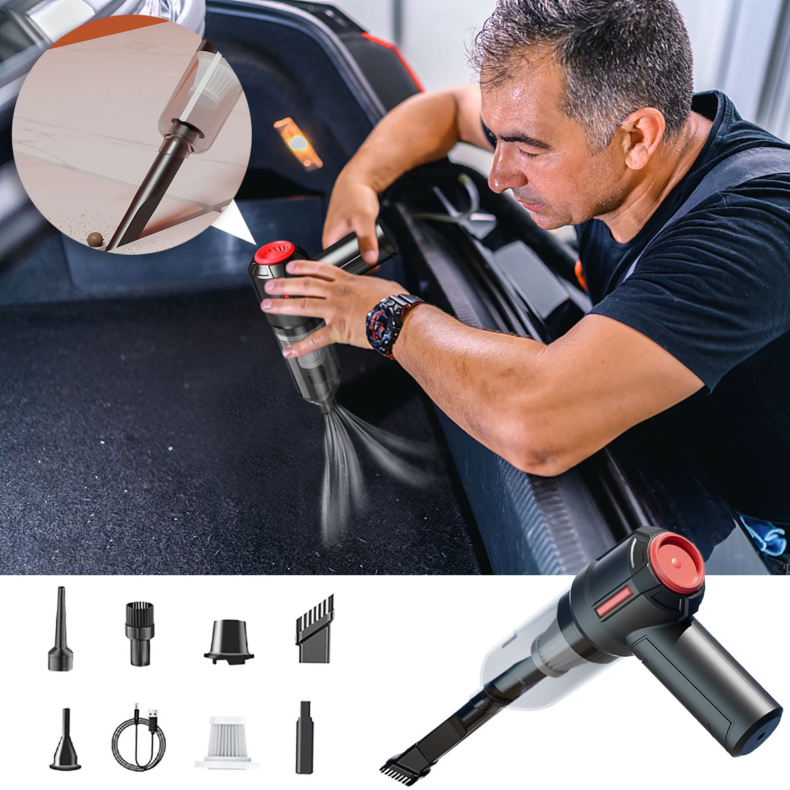 Window Vacuum Cleaner With Large Suction For Household Small Suction ...