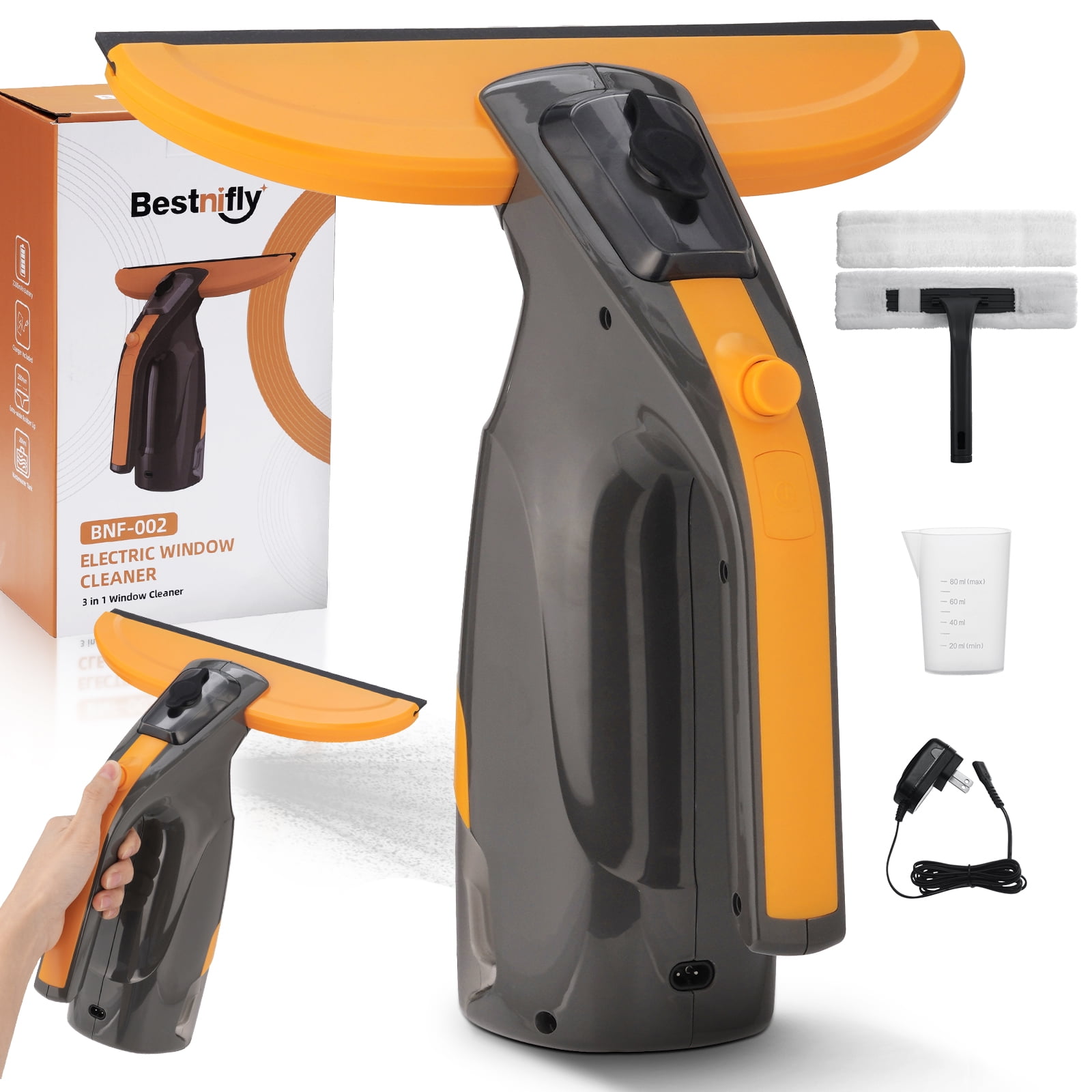 Window Vacuum Squeegee Cordless Electric Window Cleaning Tool 1500Pa ...