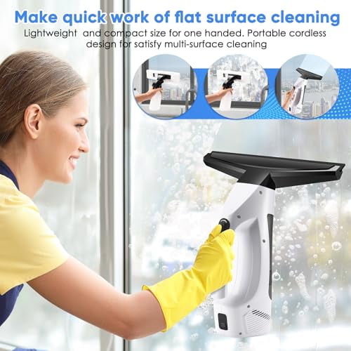 Window Vacuum, Window Vacuum Squeegee Cordless, Handheld Window Vac ...