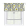 Window Valance for Living Room Bedroom Kitchen, Chamomile Flower ...