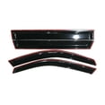 Window Visor Vent Sun Rain Deflector Guard 4-Piece Set - Acrylic Smoke ...