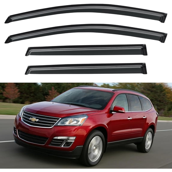 Window Visors Rain Guards Shield for 2009-2017 Chevy Traverse, Out ...