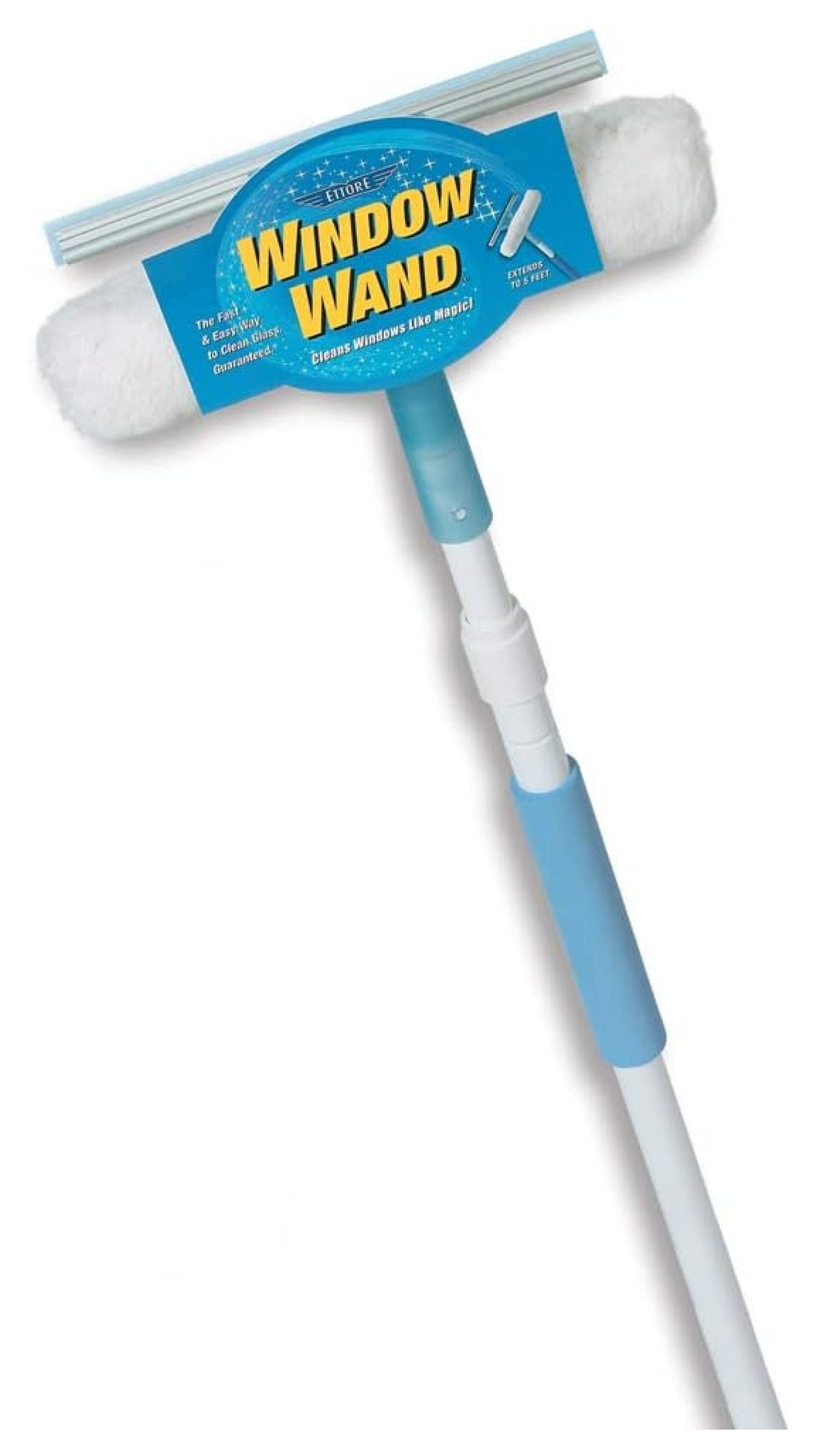 Window Wand Squeegee and Washer Combo Tool, 5 Feet Handle - Walmart.com