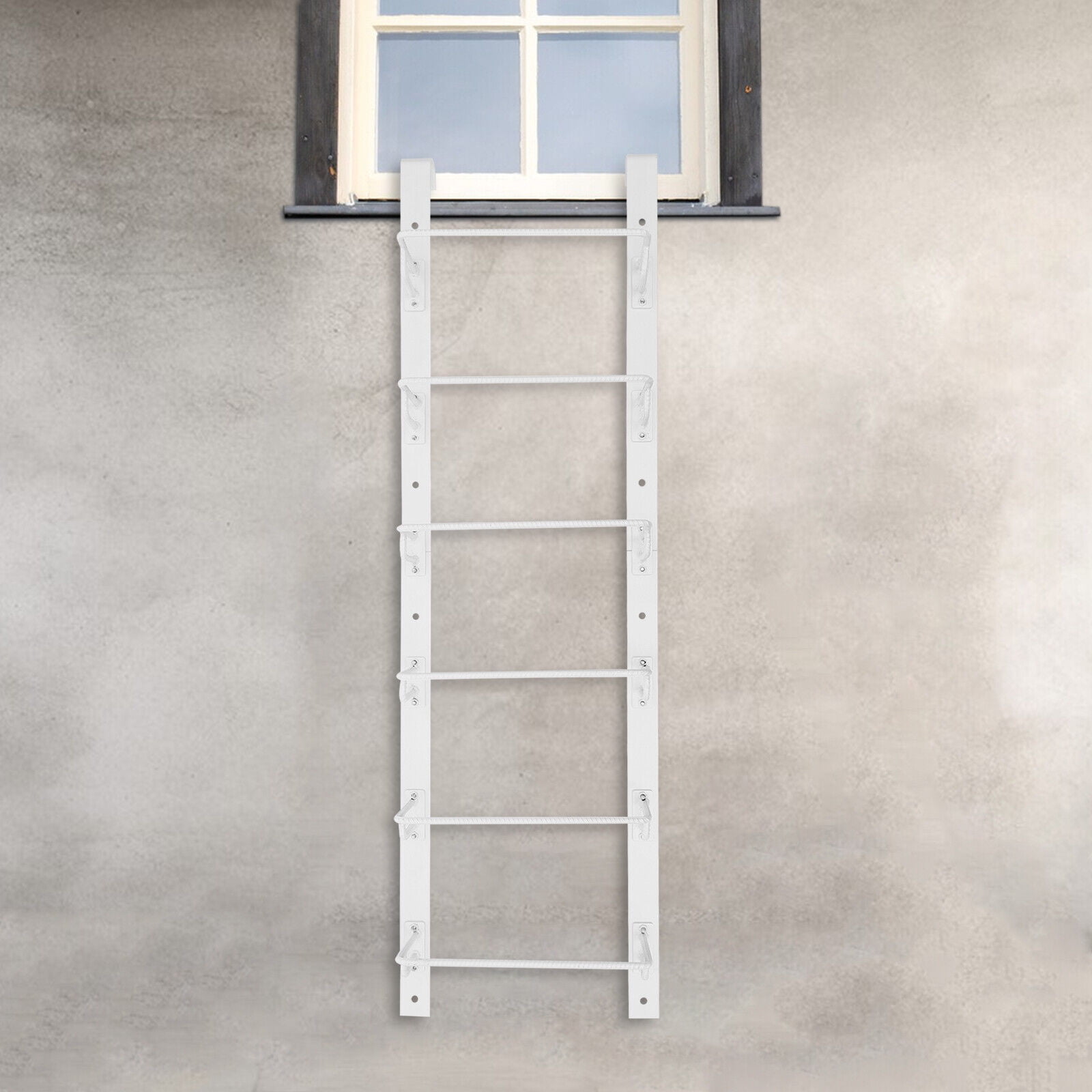 Window Well 6 Steps Ladder Heavy-Duty Q23 Steel Window Well Ladder Egress Ladder - Walmart.com