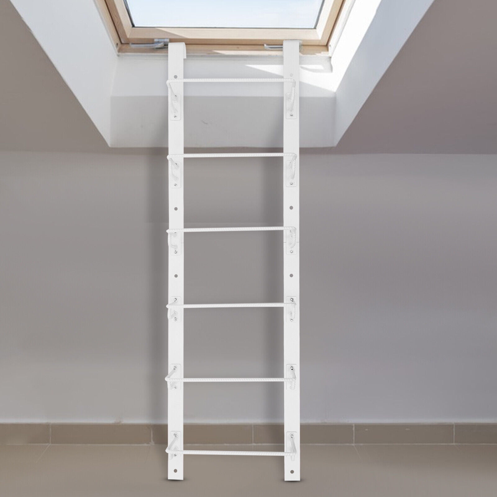 Window Well 6 Steps Ladder Heavy-Duty Q23 Steel Window Well Ladder Egress Ladder - Walmart.com