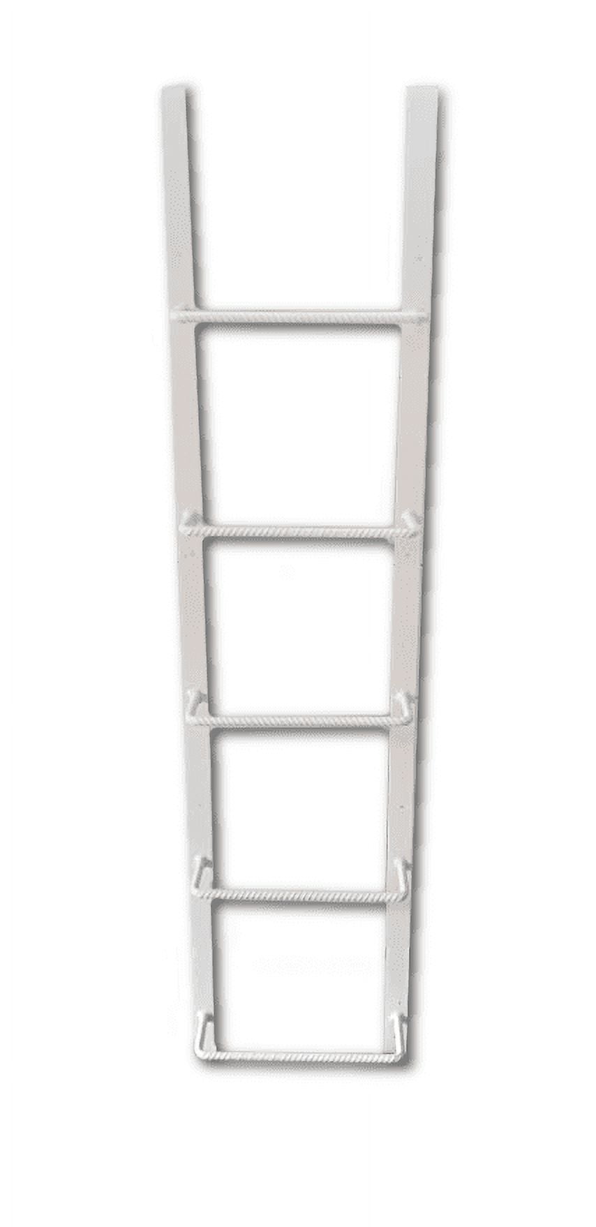 Window Well Supply White Egress Ladder with 6 Rungs for Easy Access ...