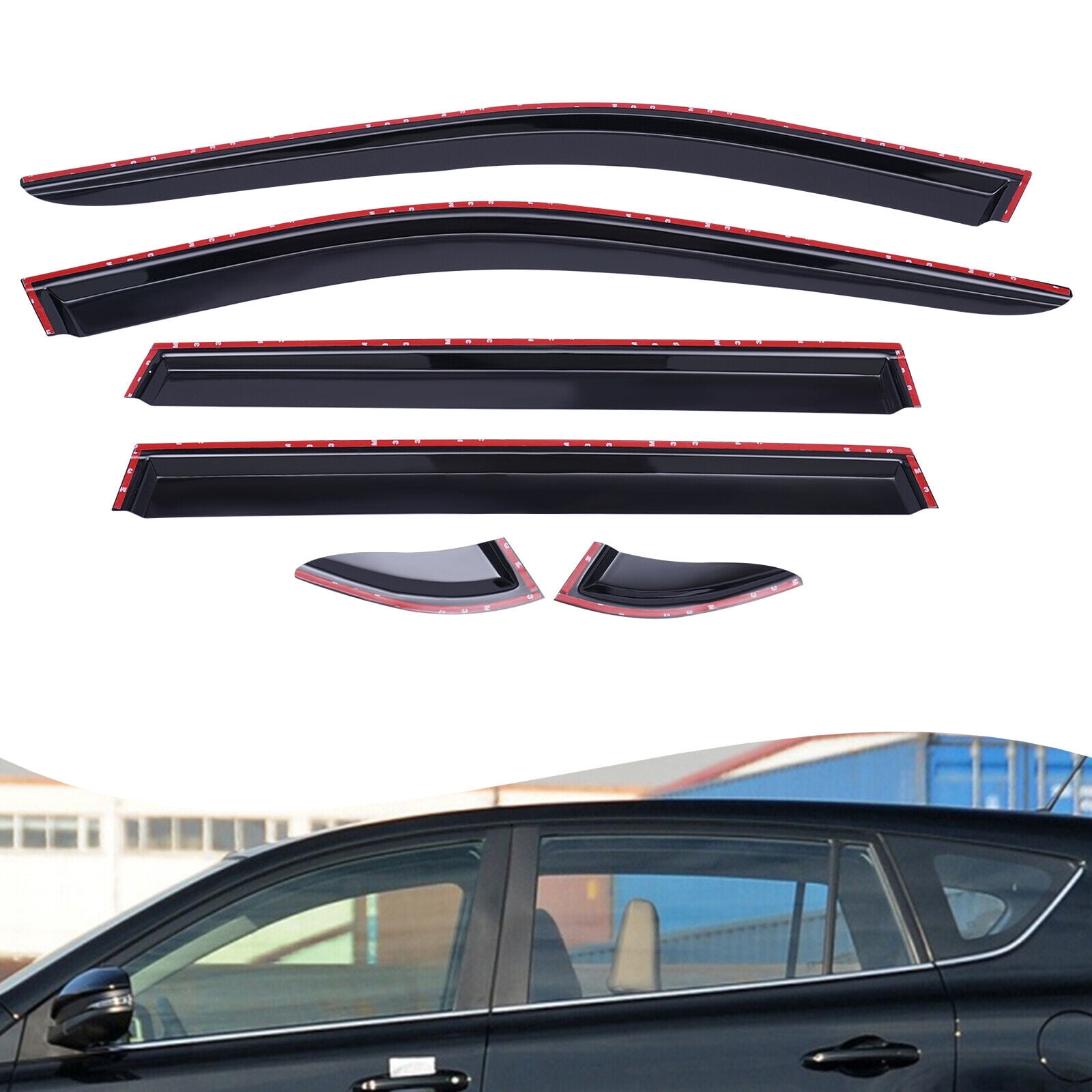 Toyota RAV4 2019-2022 Car Auto Vent Side Window Wind Deflector Door ...