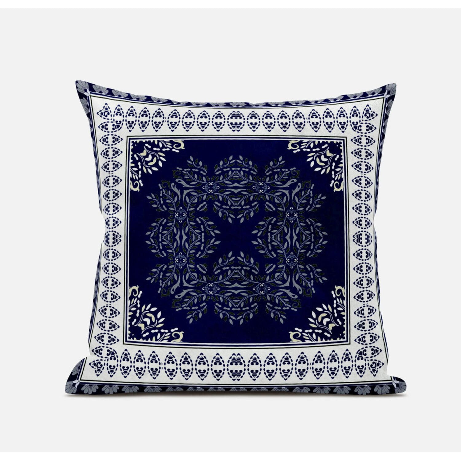 Window Wreath Palace Throw Fabric Pillow with Zip in Magenta Red Cream ...