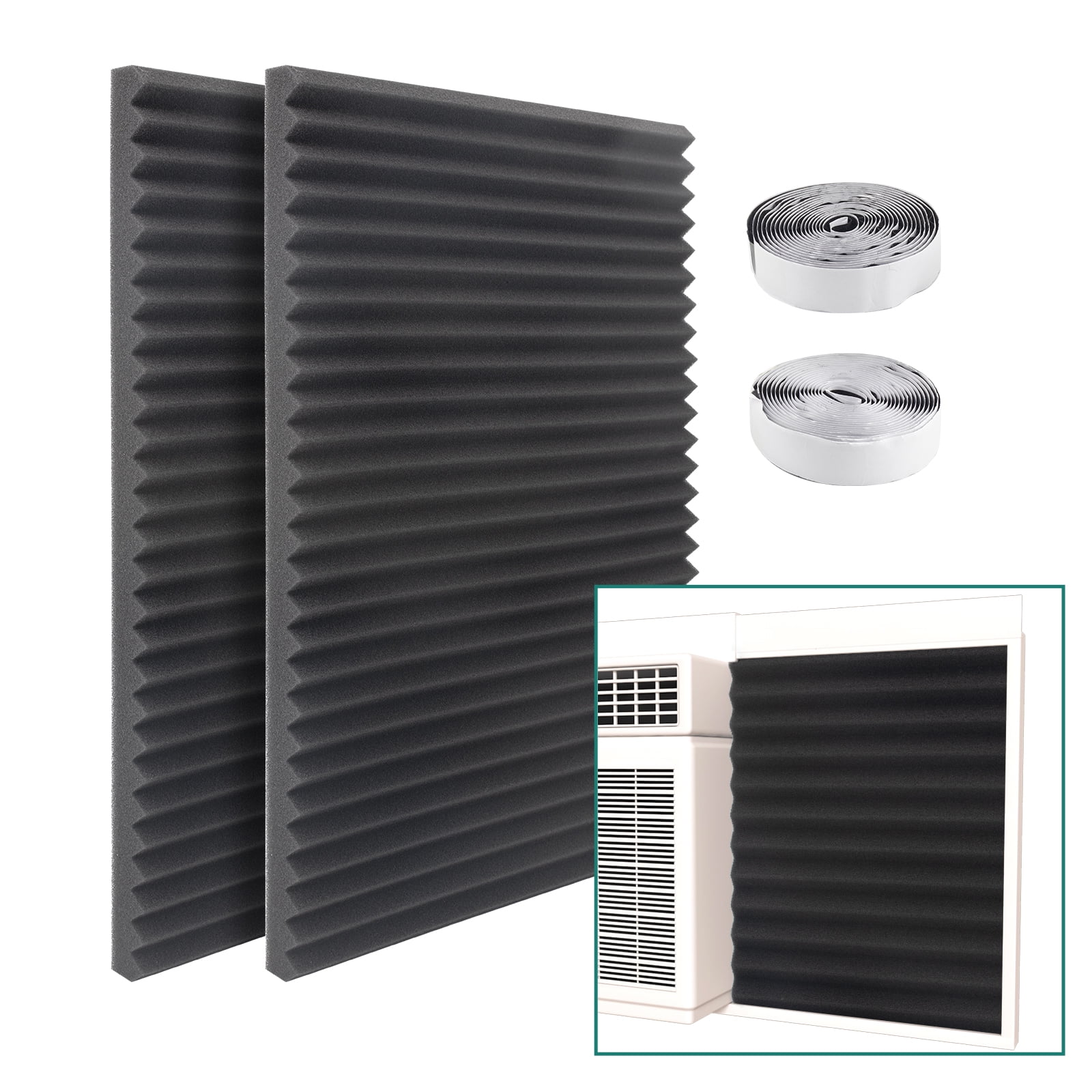 Window air conditioner side,2PIC Full Surround Insulation Panels Window ...