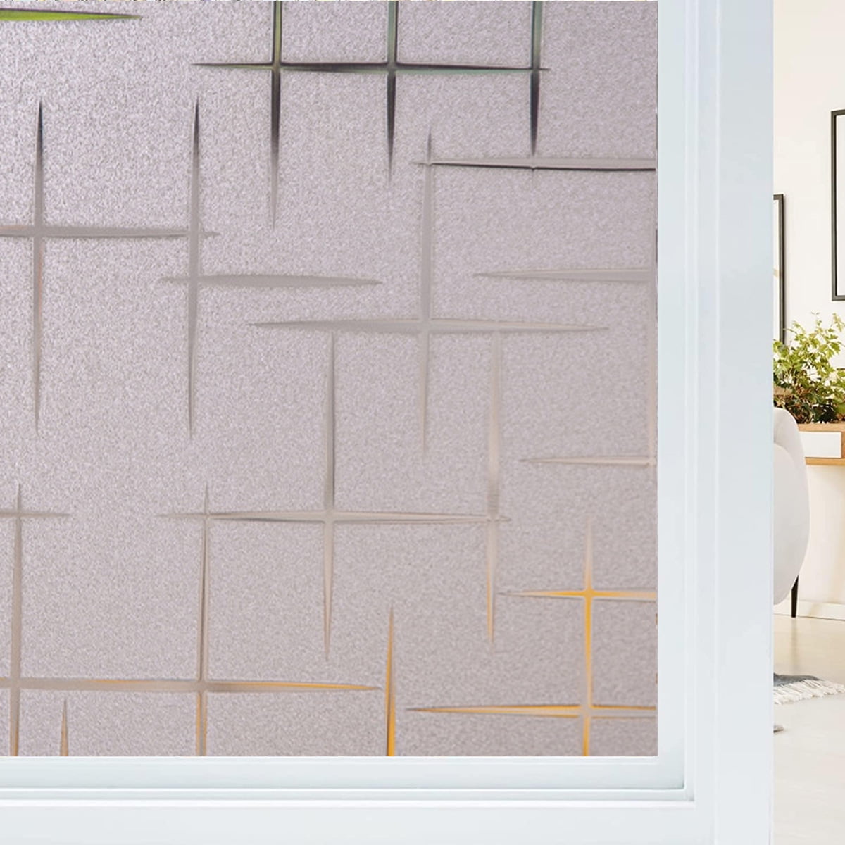 Window privacy film, Rainbow window glue, 3D decorative window vinyl ...