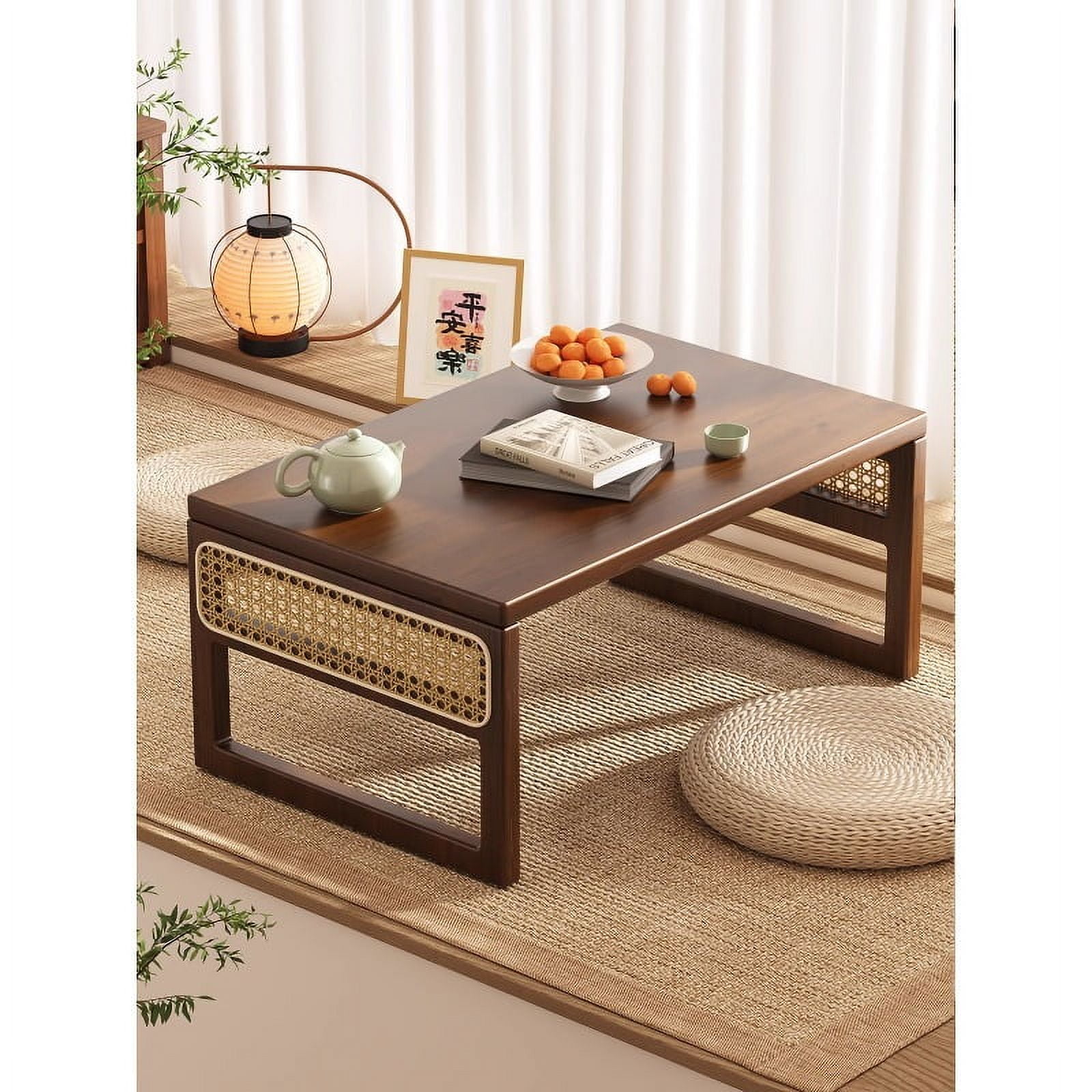 Window table small coffee table home rattan kang table tatami table ...
