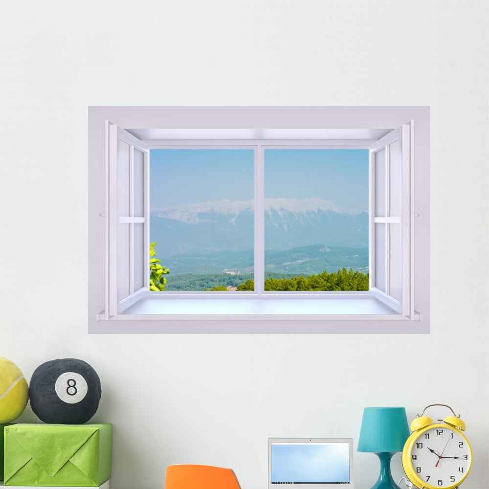 Window to Nature Wall Mural by Wallmonkeys Peel and Stick Graphic (48 ...