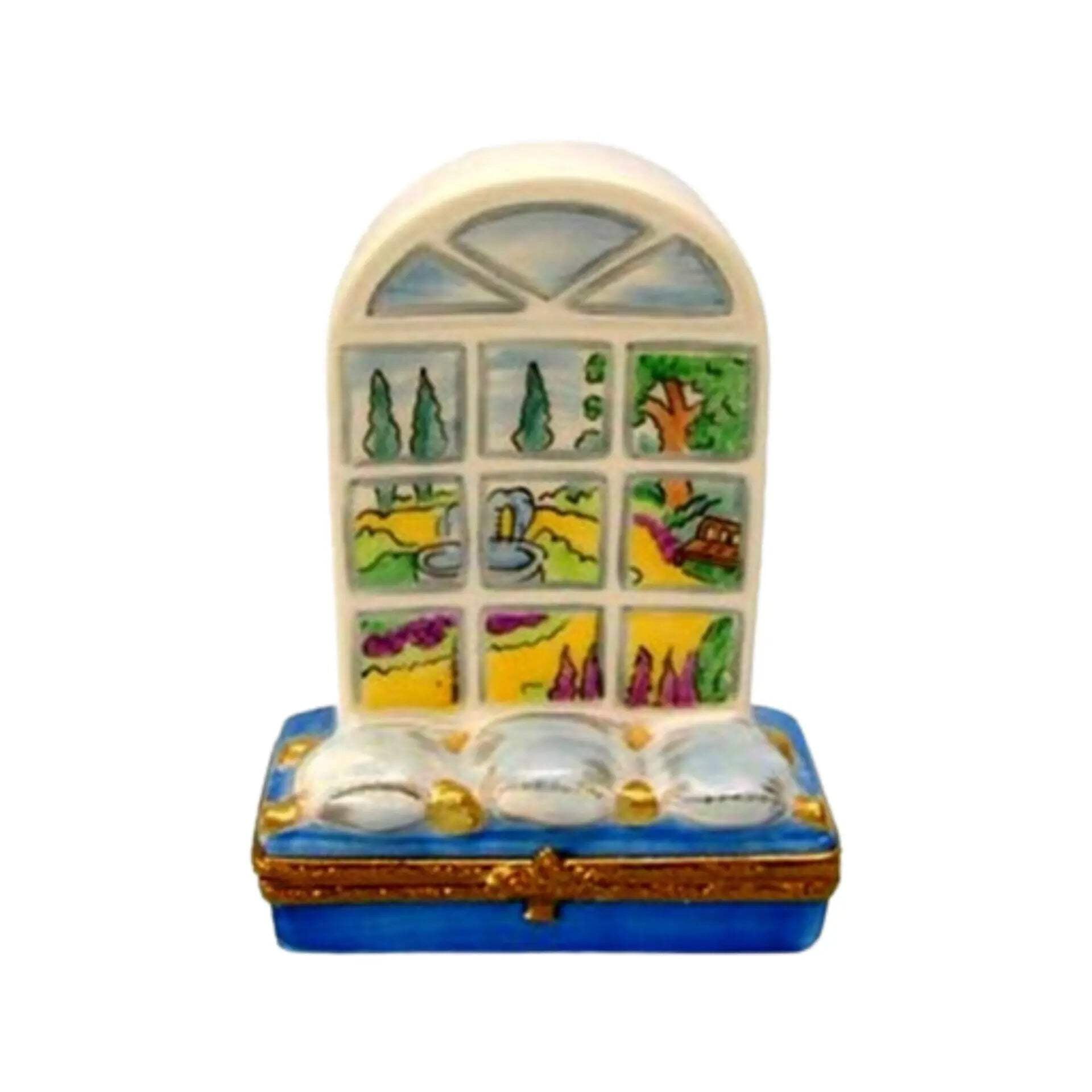 Window with Garden Limoges Box Figurine Artoria Decor Limoges Box ...