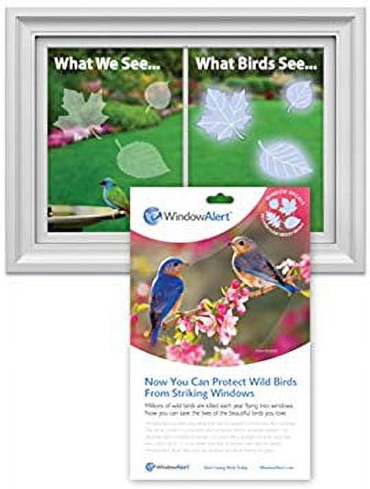 WindowAlert Leaf Medley Anti-Collision Decal - UV-Reflective Window ...